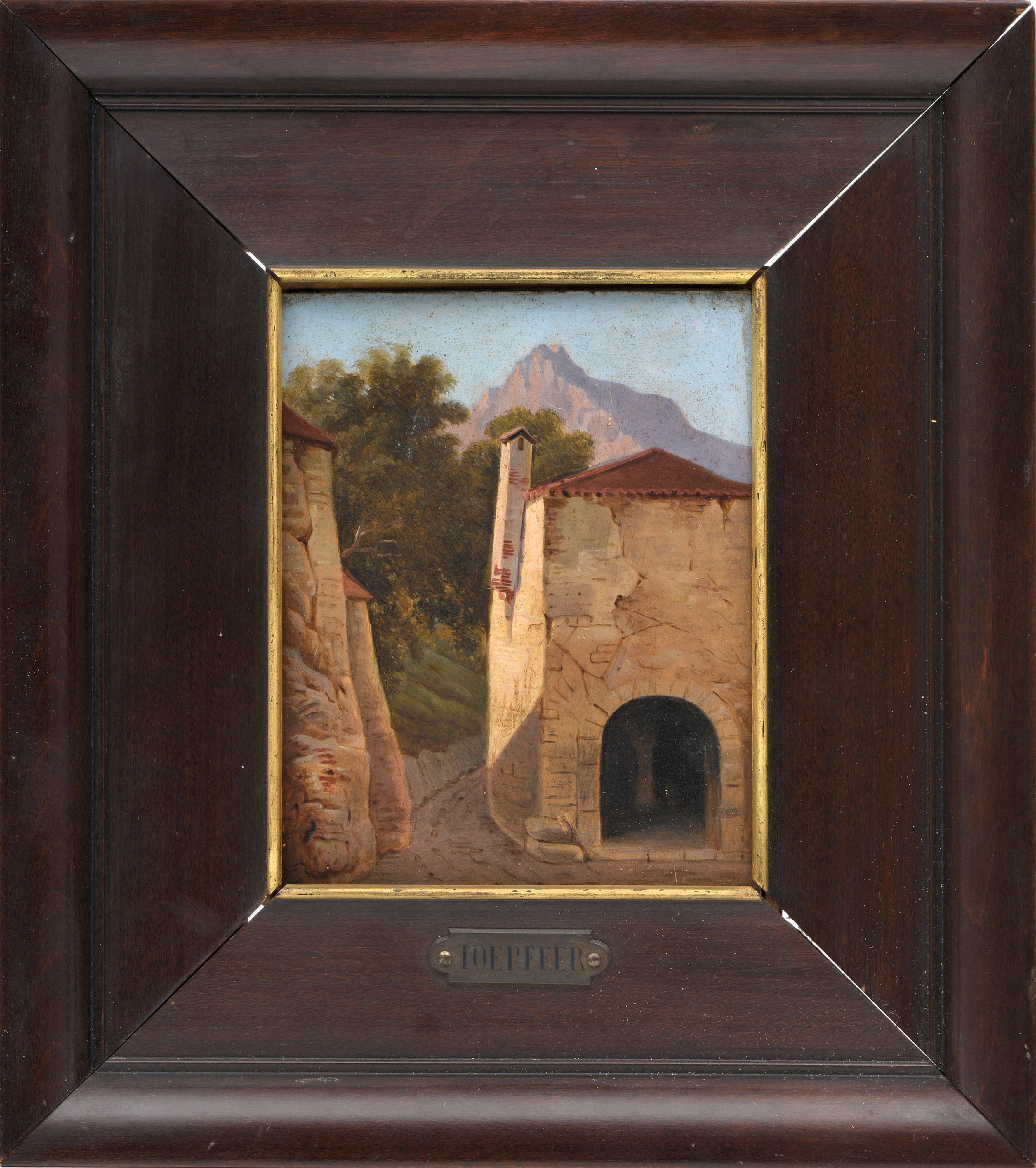 Rodolphe Toepffer (1799-1846), Rue de village à… | Piguet