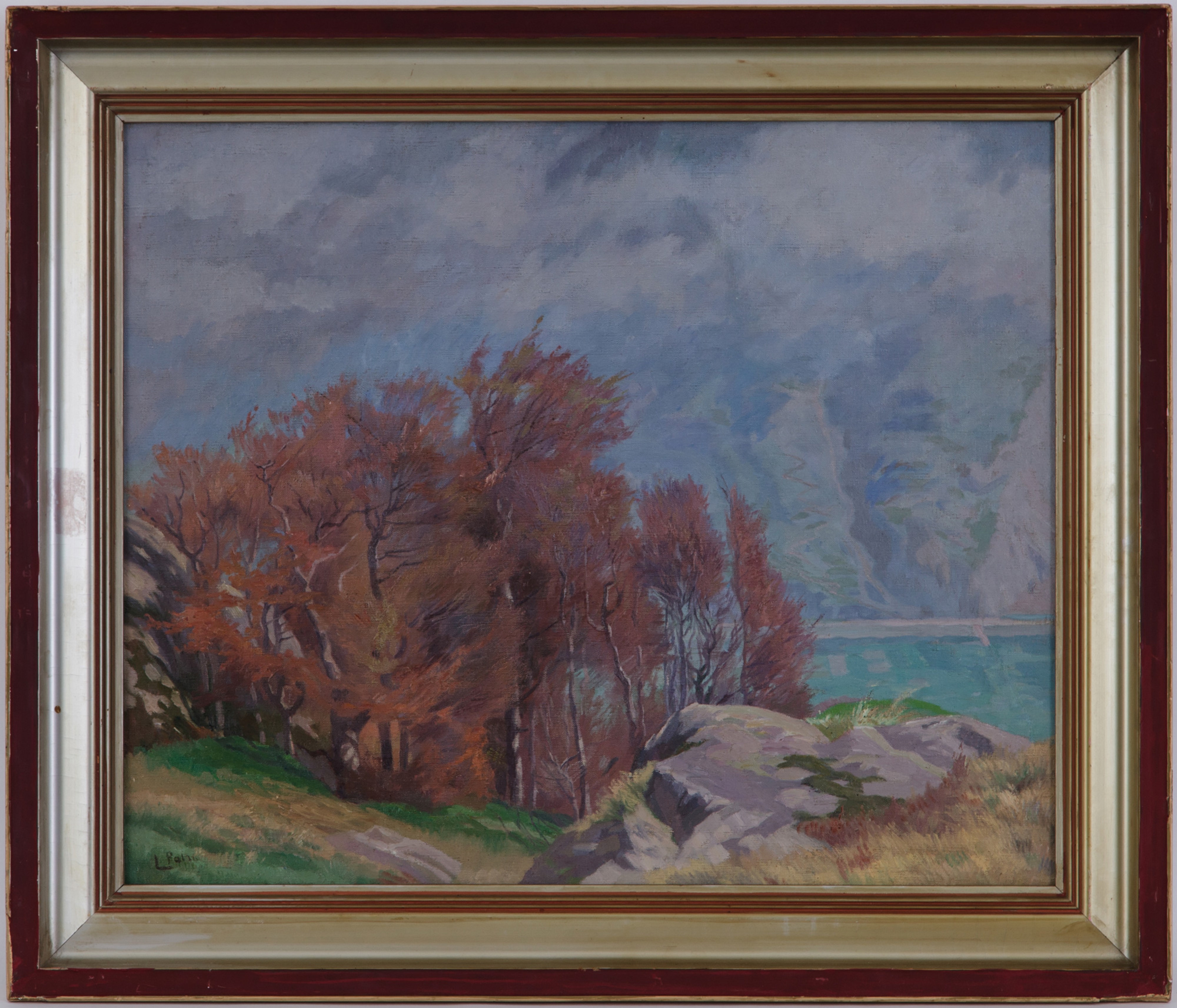 Louis Patru (1871-1905) , Bord de lac en automne ,… | Piguet