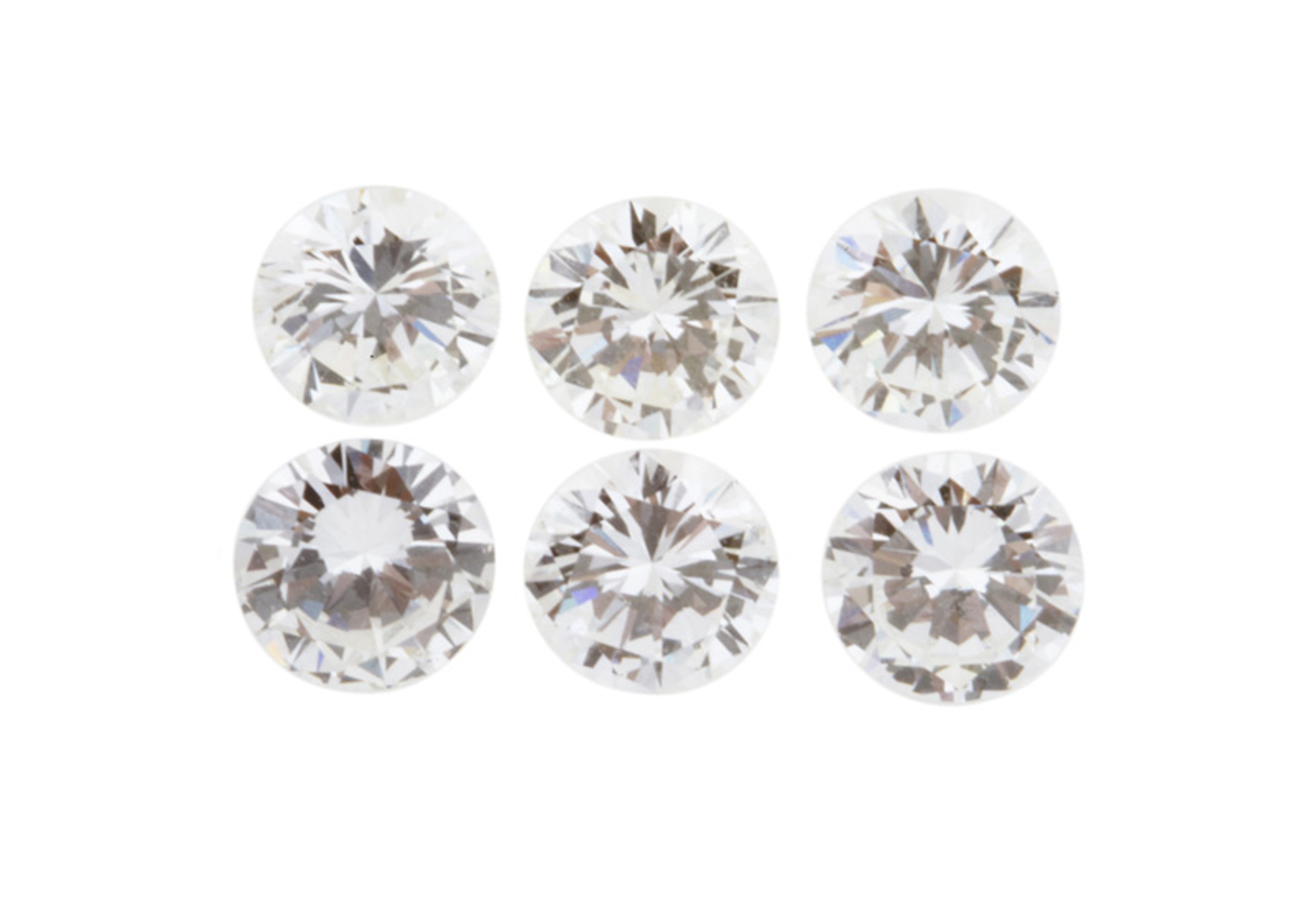 Lot de 4 brillants sur papier env. 0.40ct chacun | Piguet