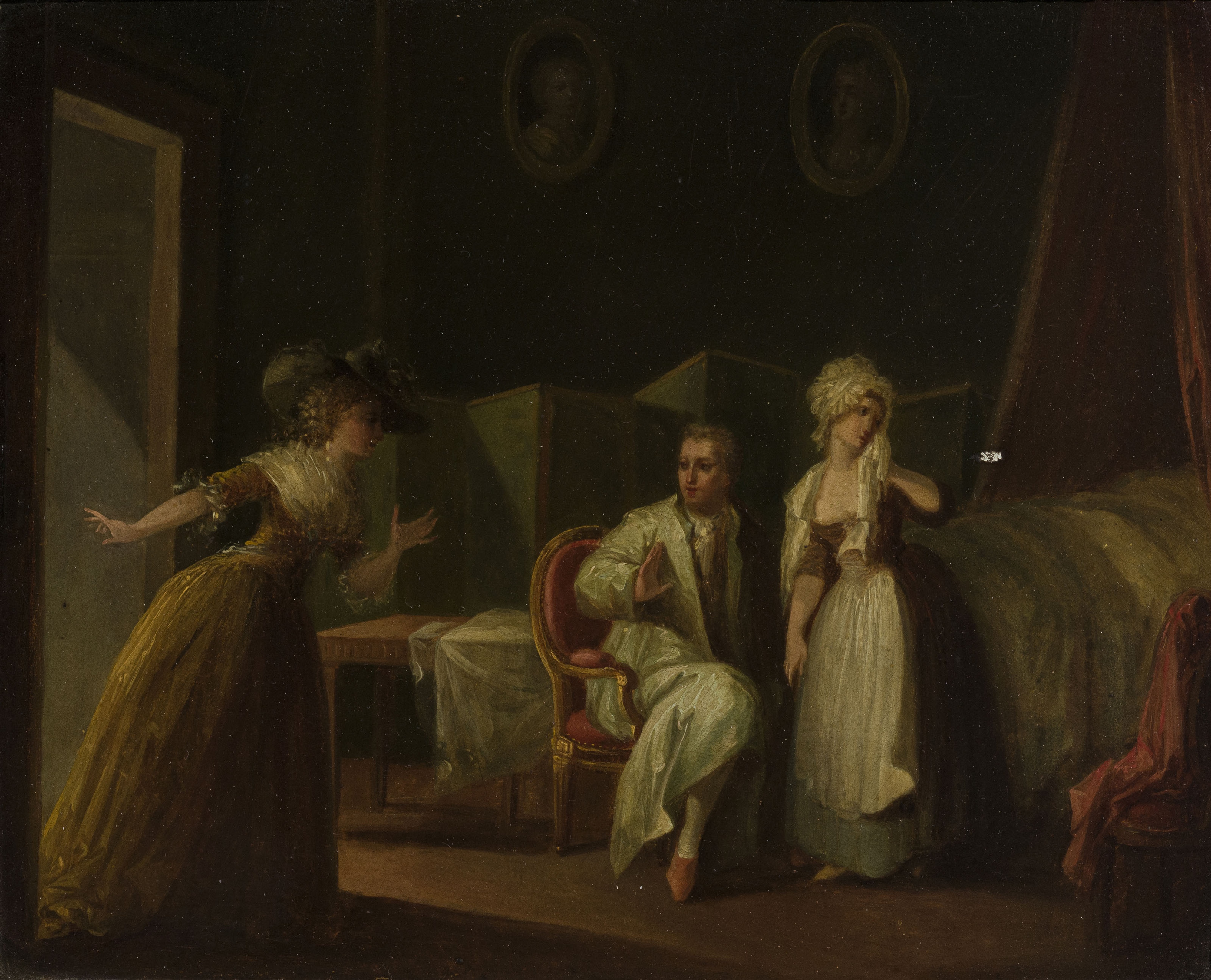 Jean-Baptiste Mallet (1759-1835), attr. à , "Scène… | Piguet