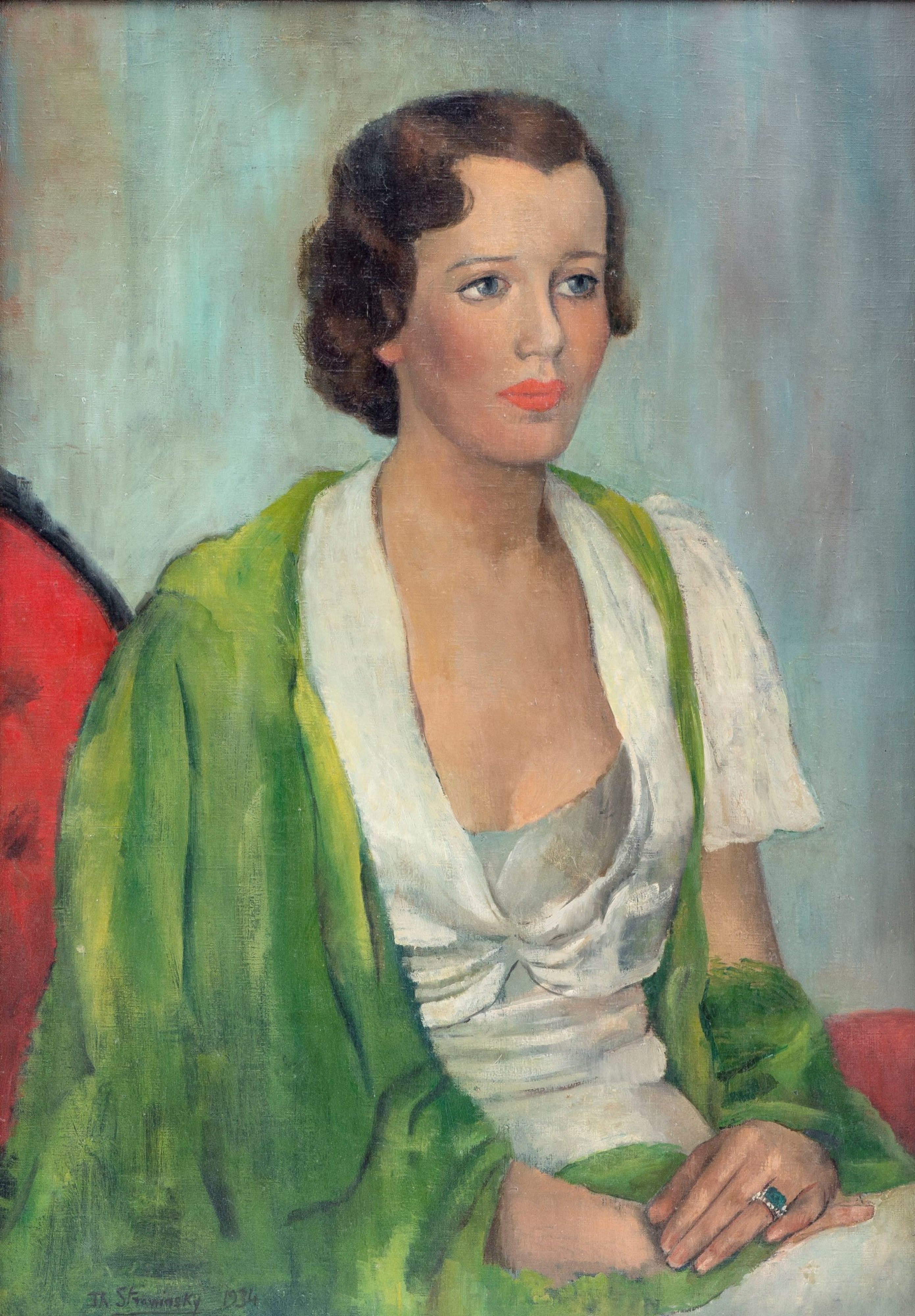 Theodore Stravinsky (1907-1989) , Portrait de Mme… | Piguet