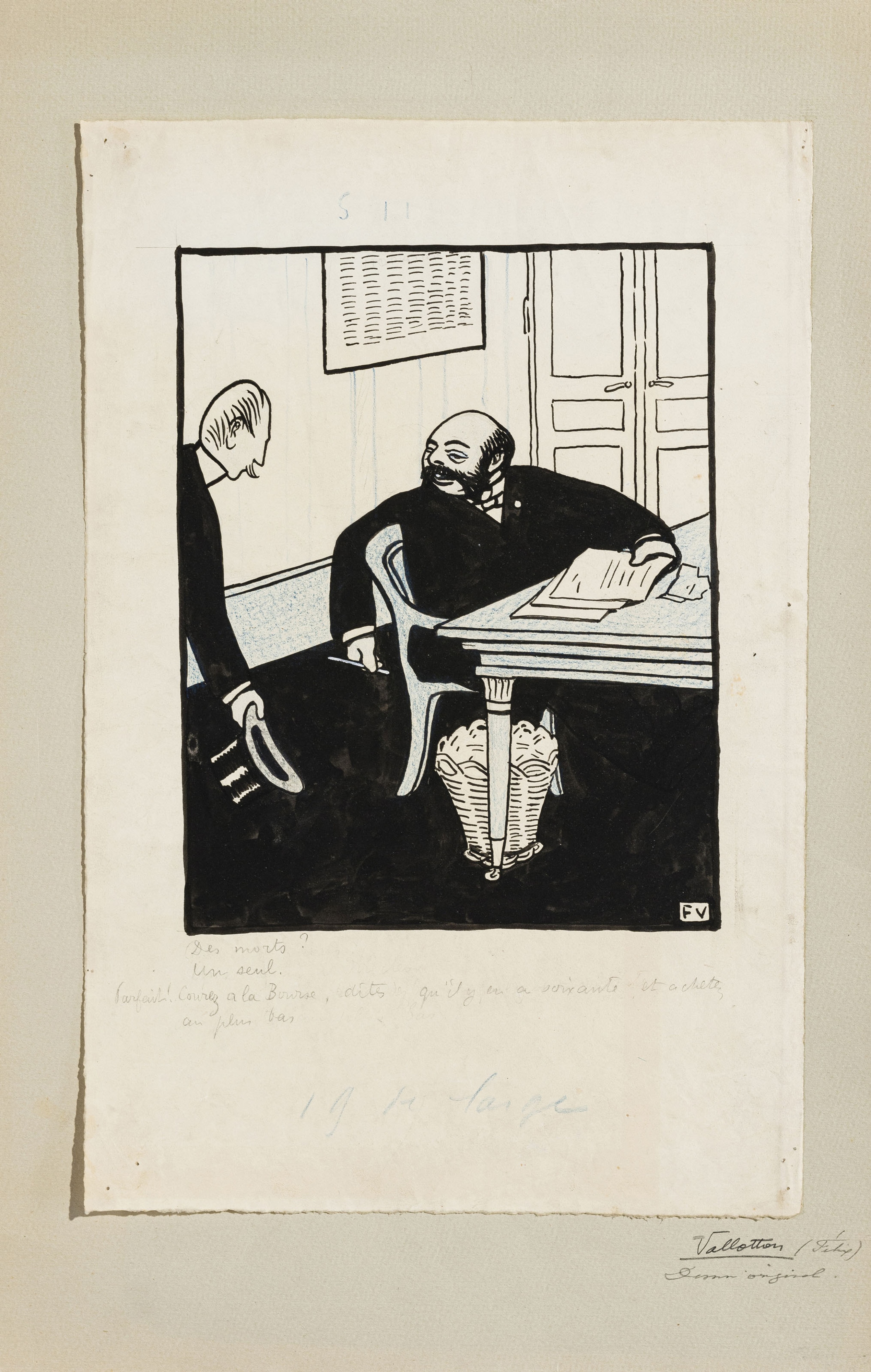 Félix Vallotton (1865-1925) , "Des morts ?" ,… | Piguet