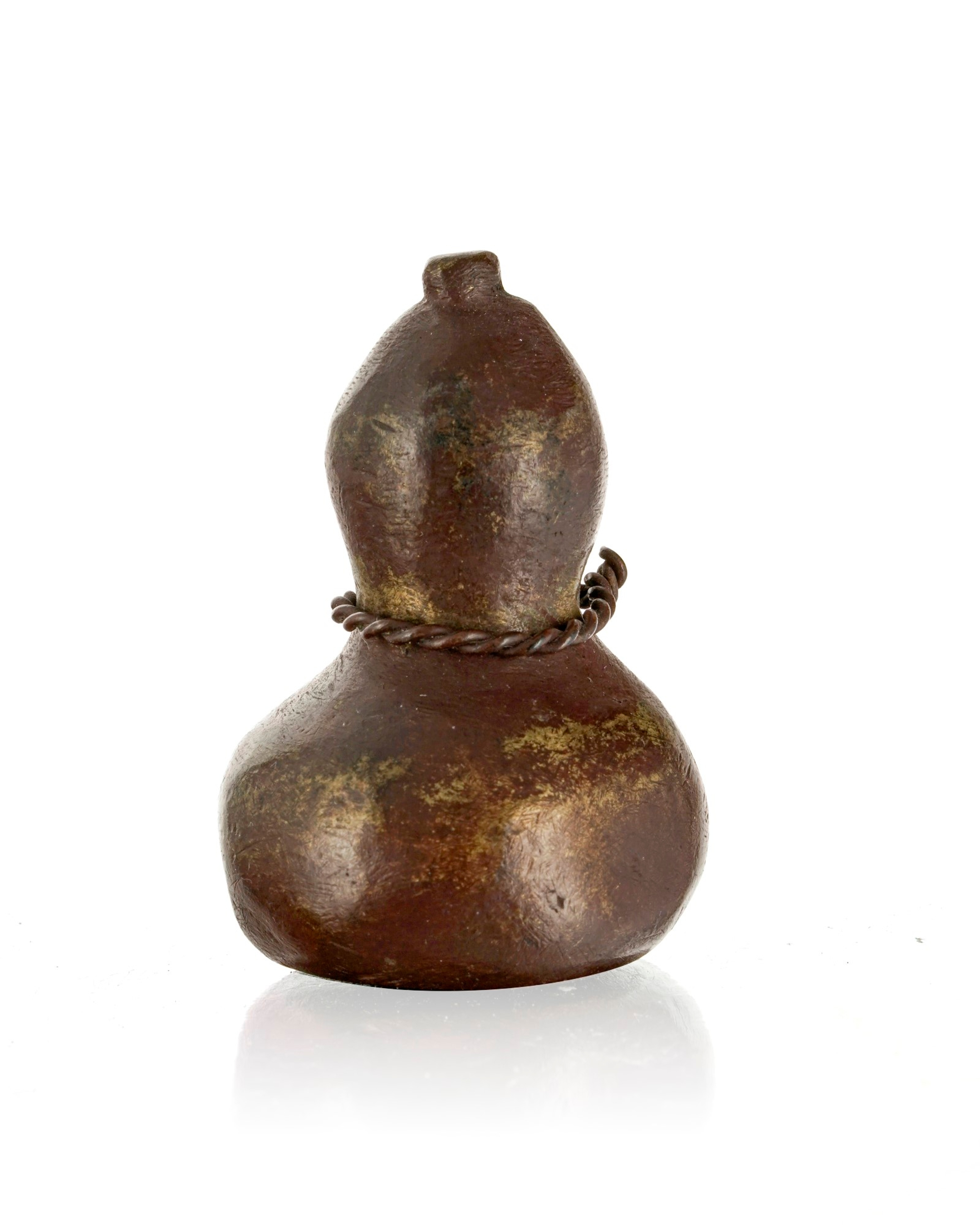 Double-gourde miniature, sculpture en bronze,… | Piguet