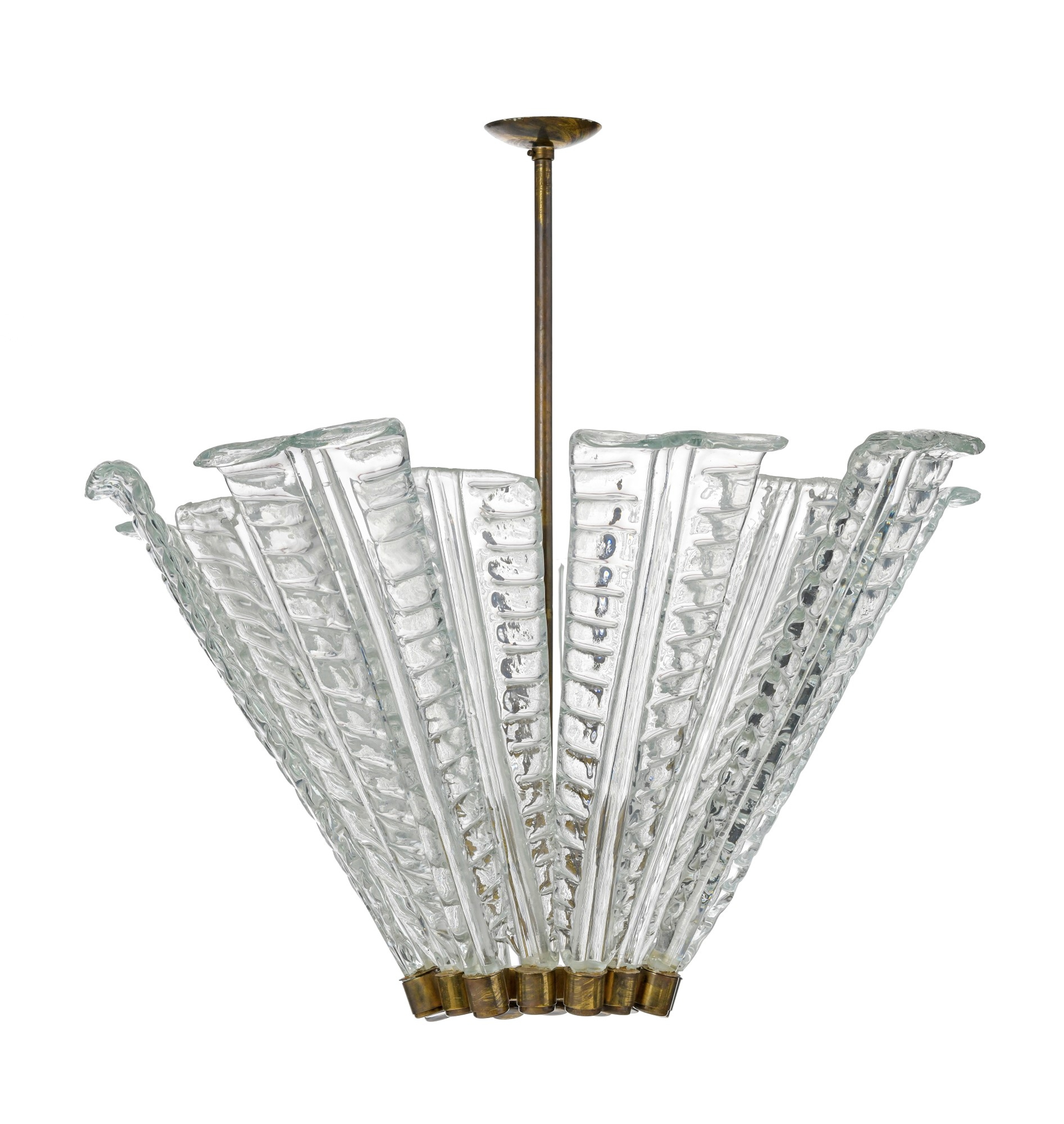Lustre de forme tronconique, Murano, circa 1950,… | Piguet