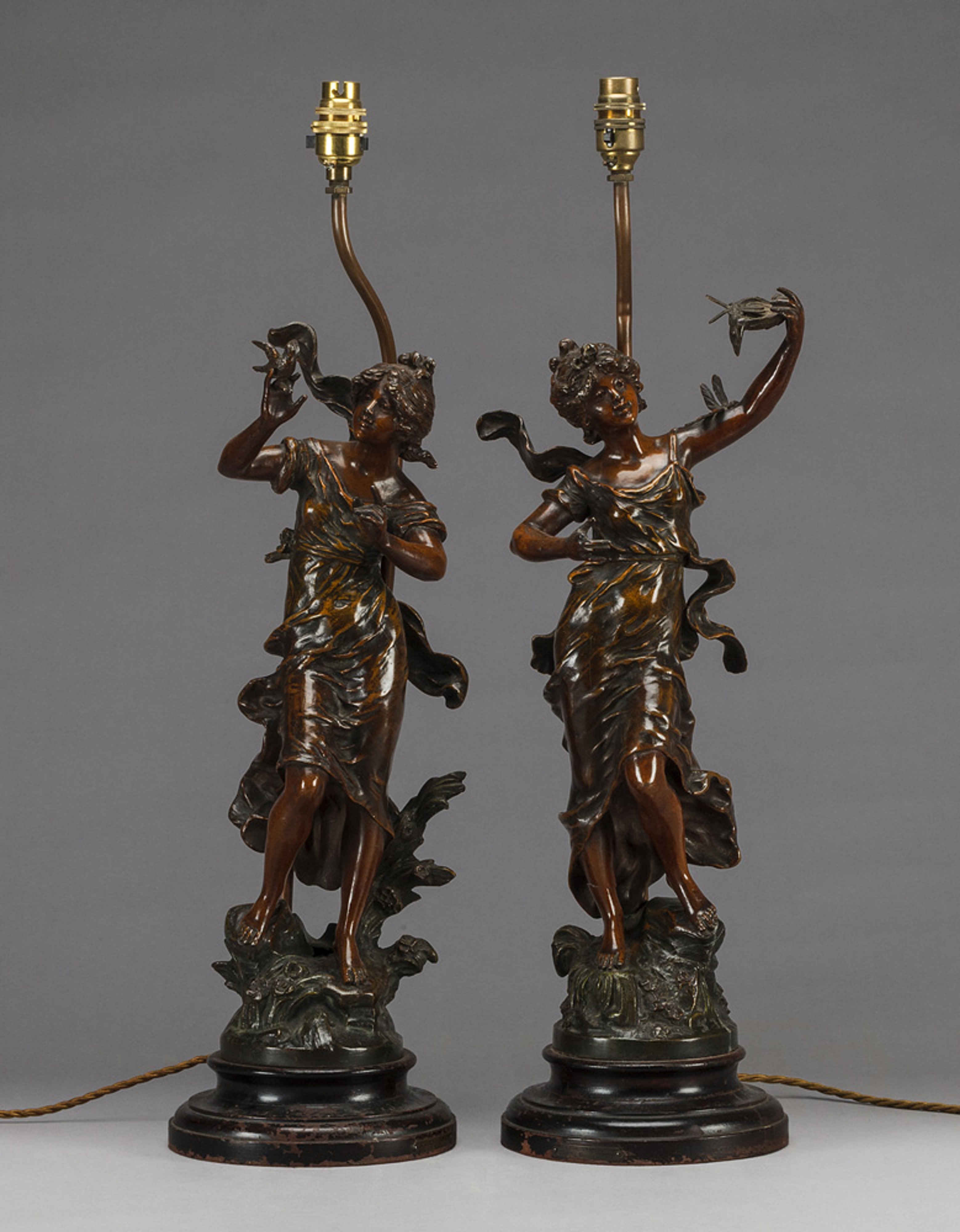 Louis François Moreau (XIX-XX) , Libellules à la… | Piguet