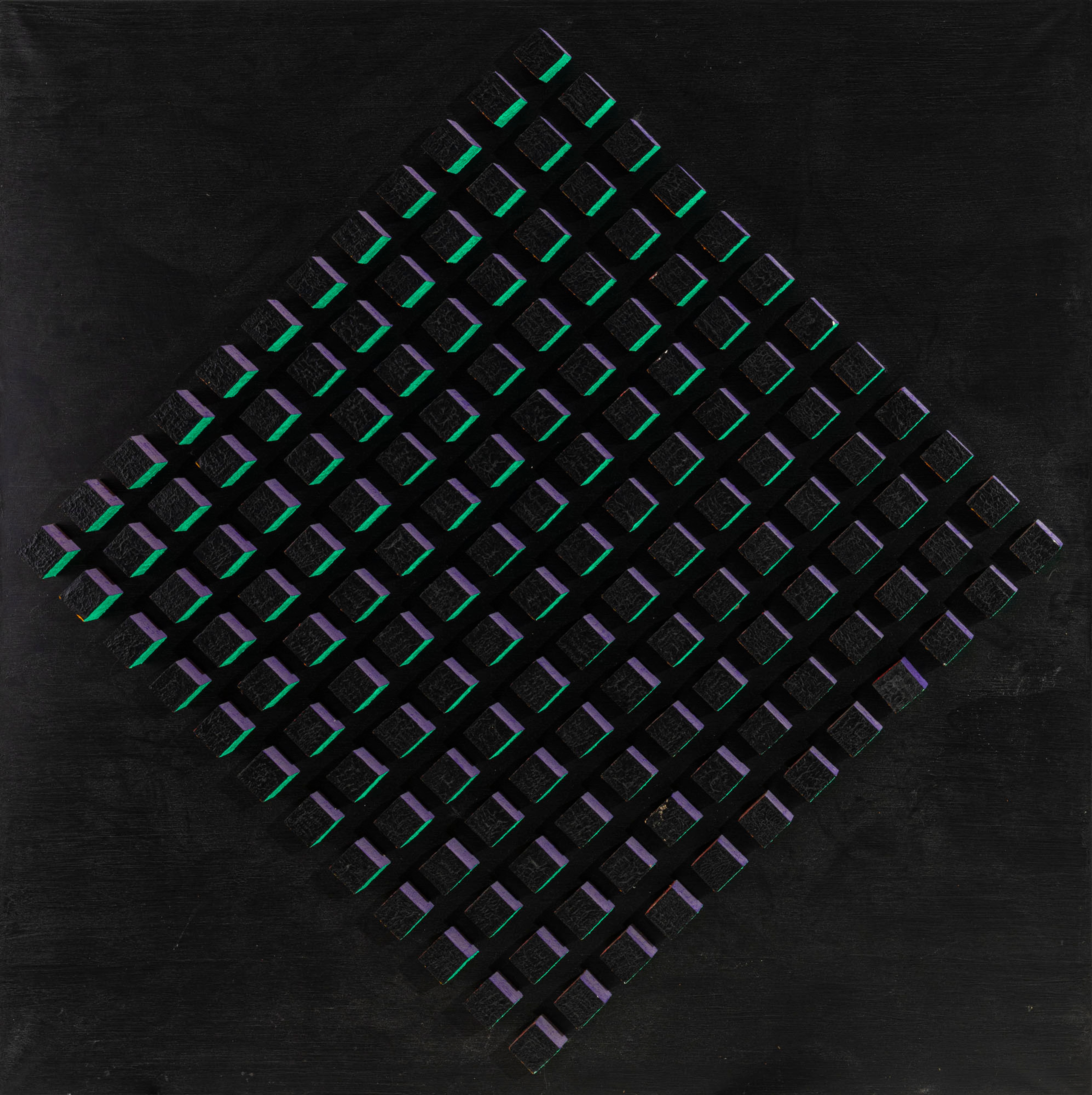 Marc Philip (XX), "144 cubes", technique mixte sur… | Piguet
