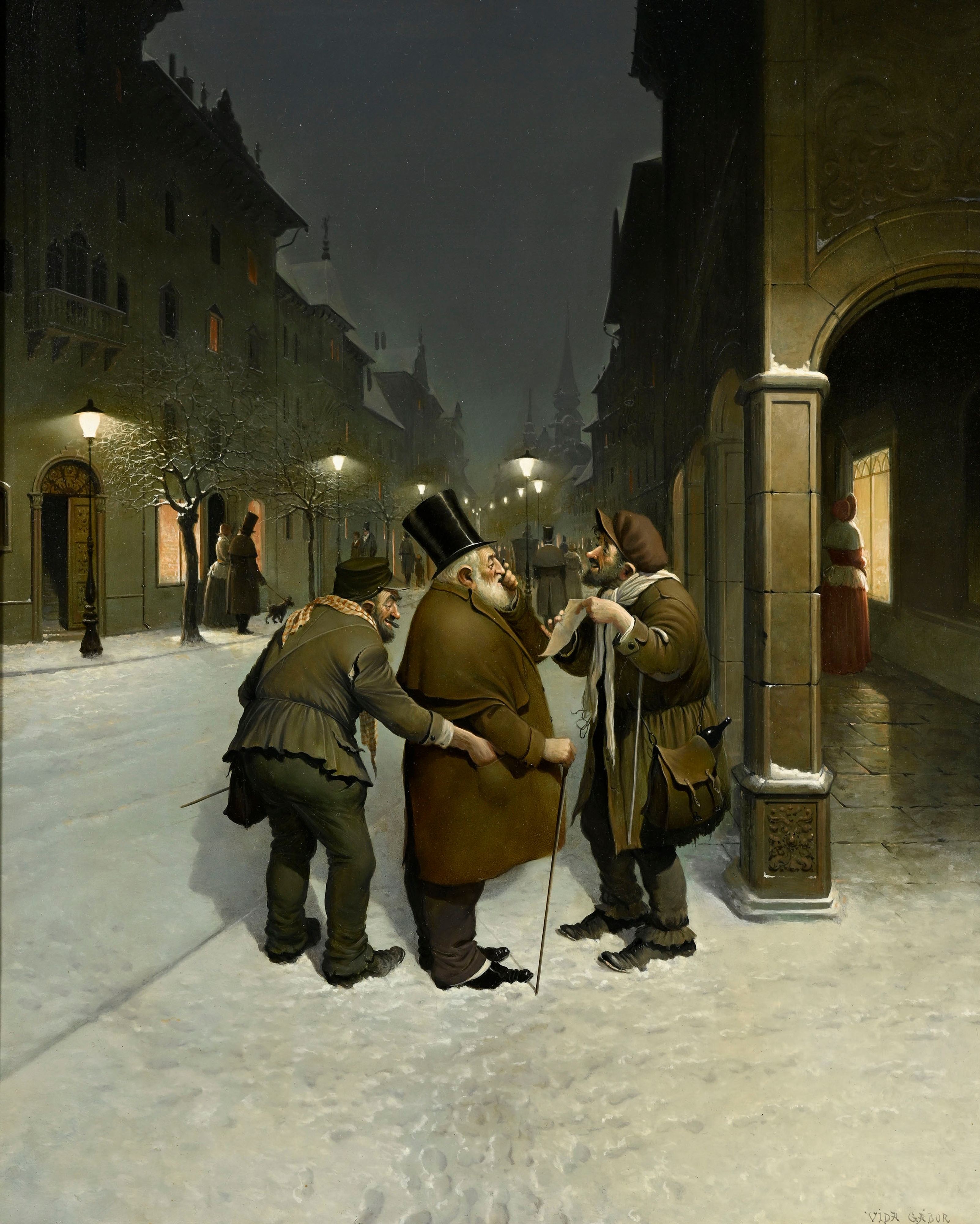 Vida Gabor (1937-2007) , Le voleur , huile sur… | Piguet