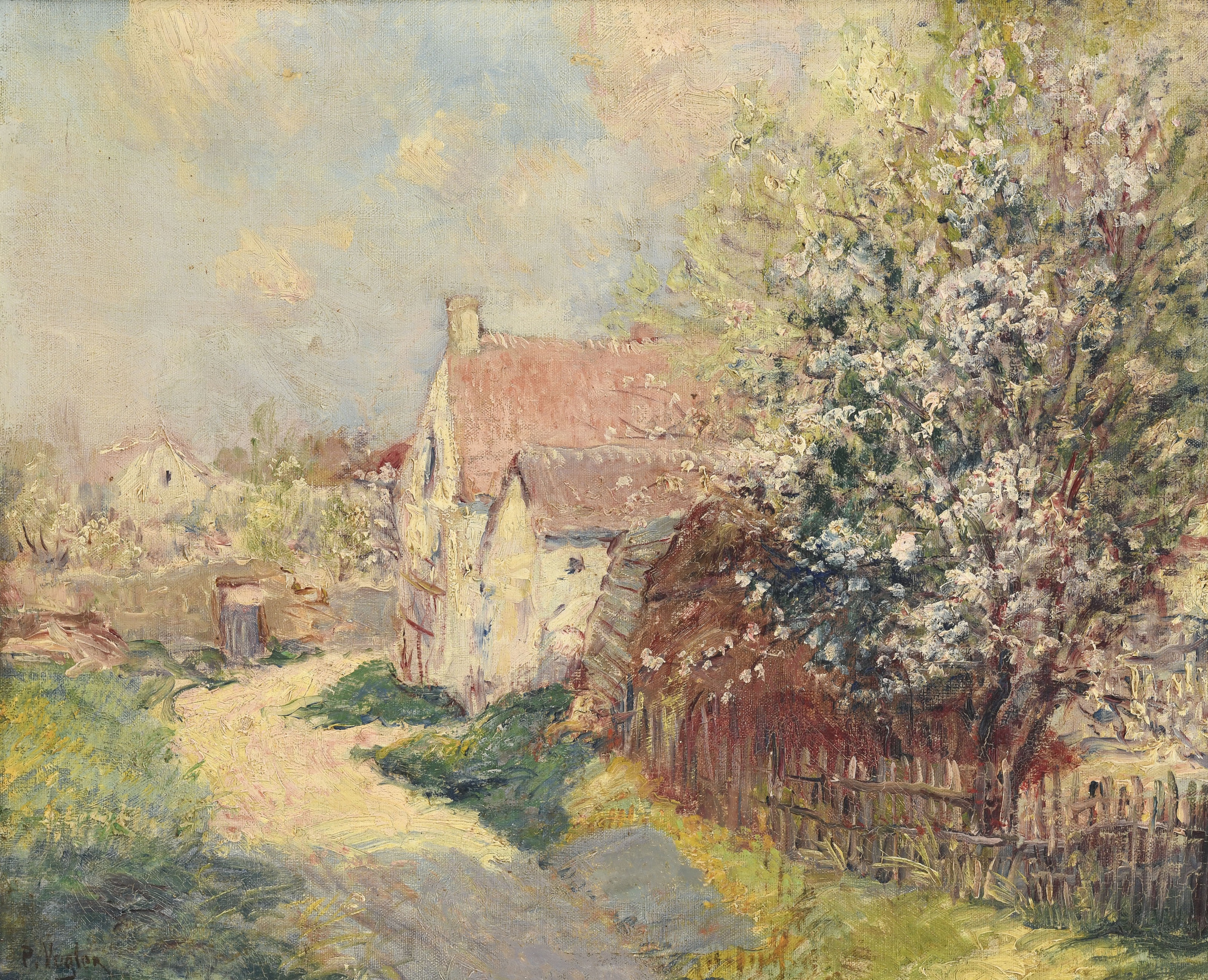 Paul Vogler (1852-1904) , Chemin de village ,… | Piguet