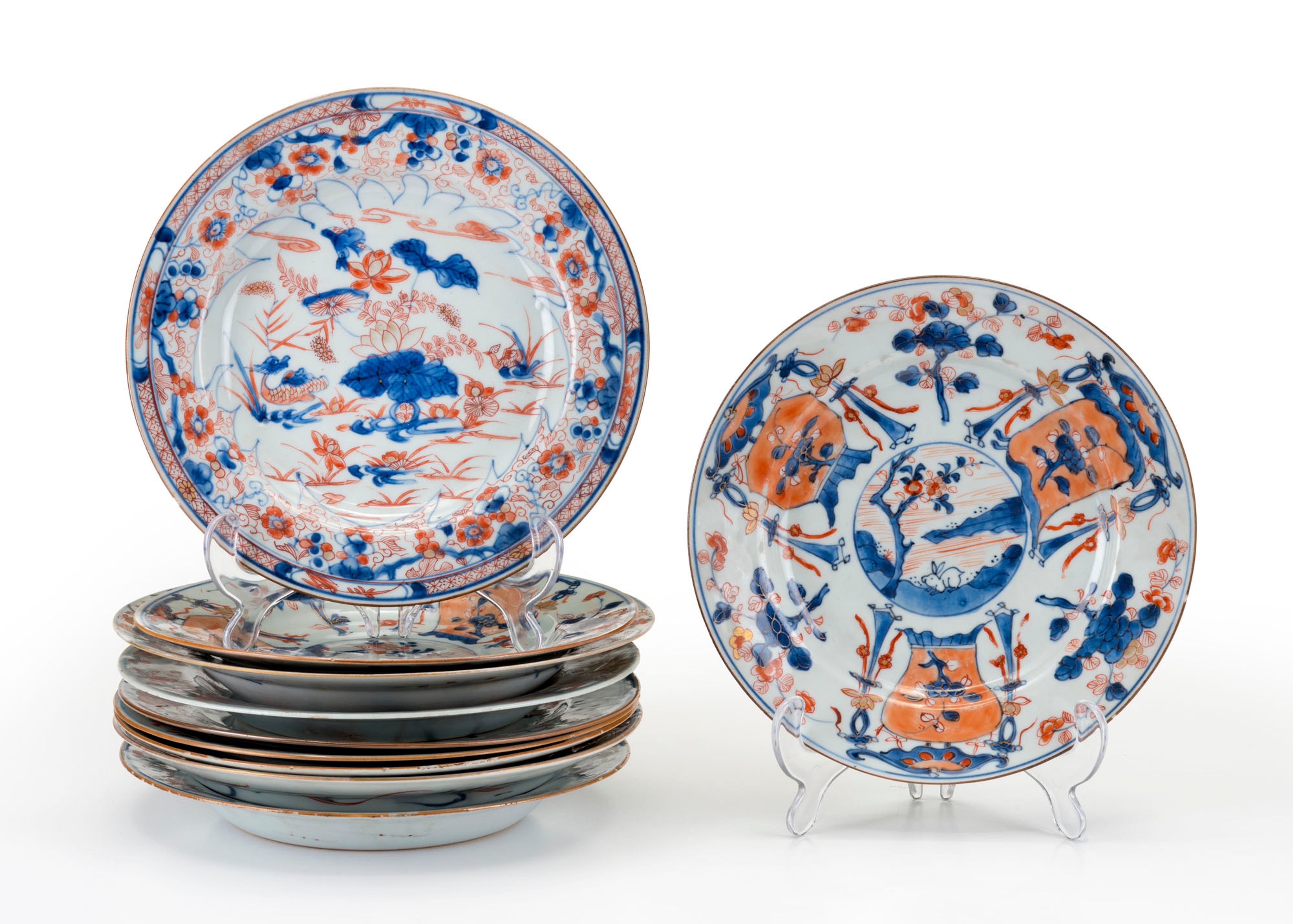 Suite de 10 assiettes " Imari chinois", Chine,… | Piguet