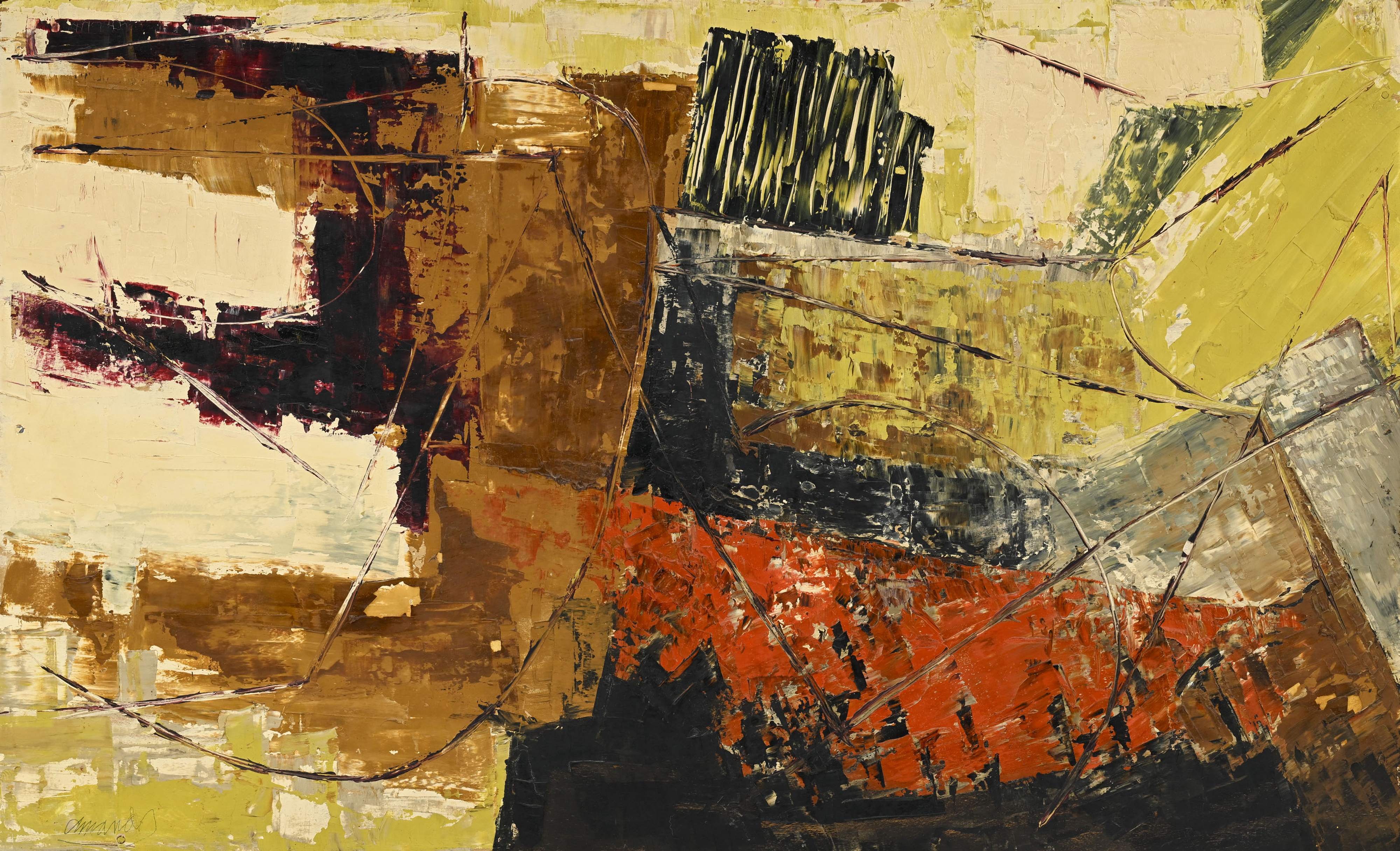 Arman (1928-2005), Composition jaune, rouge et… | Piguet