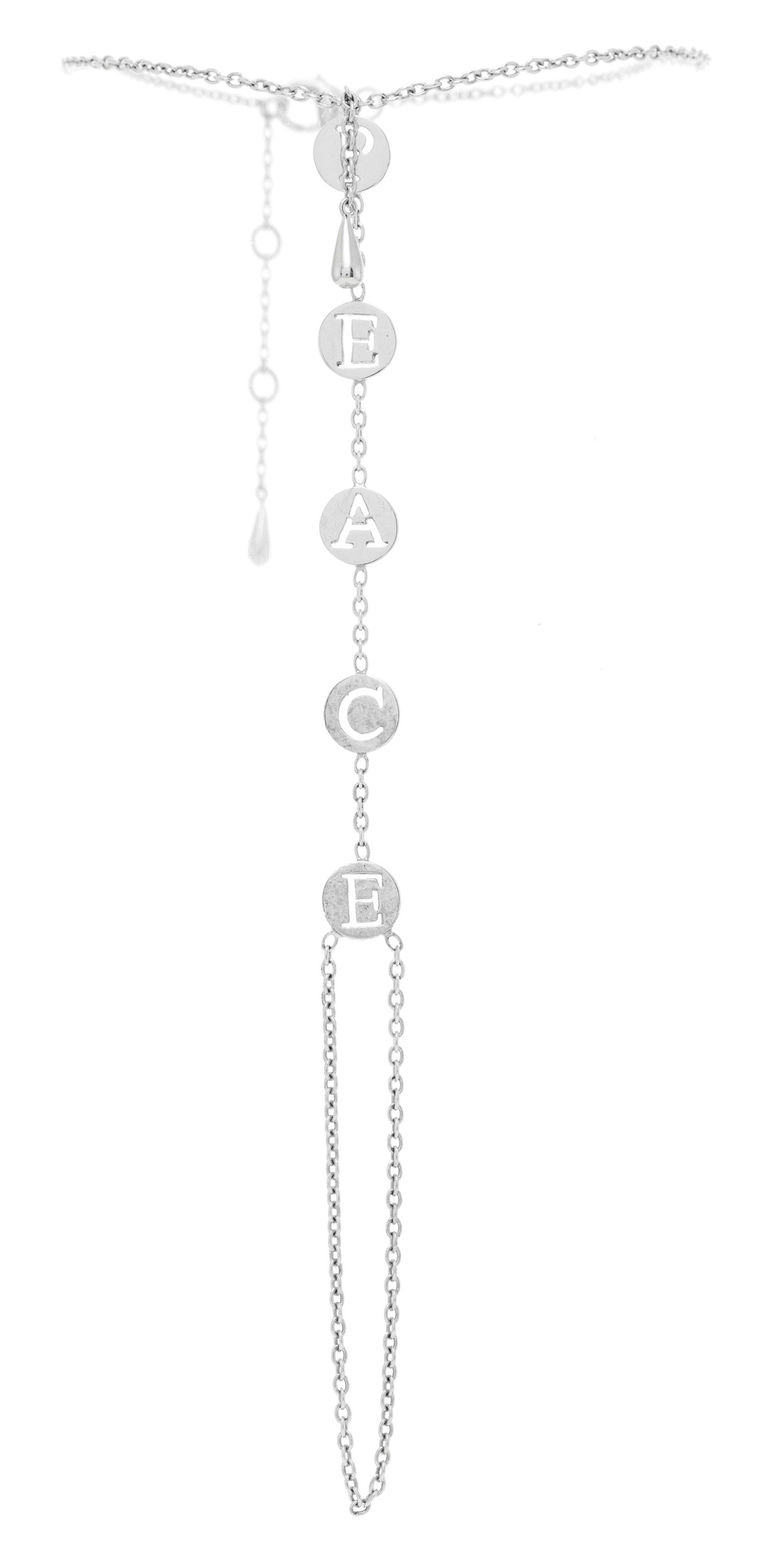 Bijou de main or gris 750 orné de quatre pastilles… | Piguet