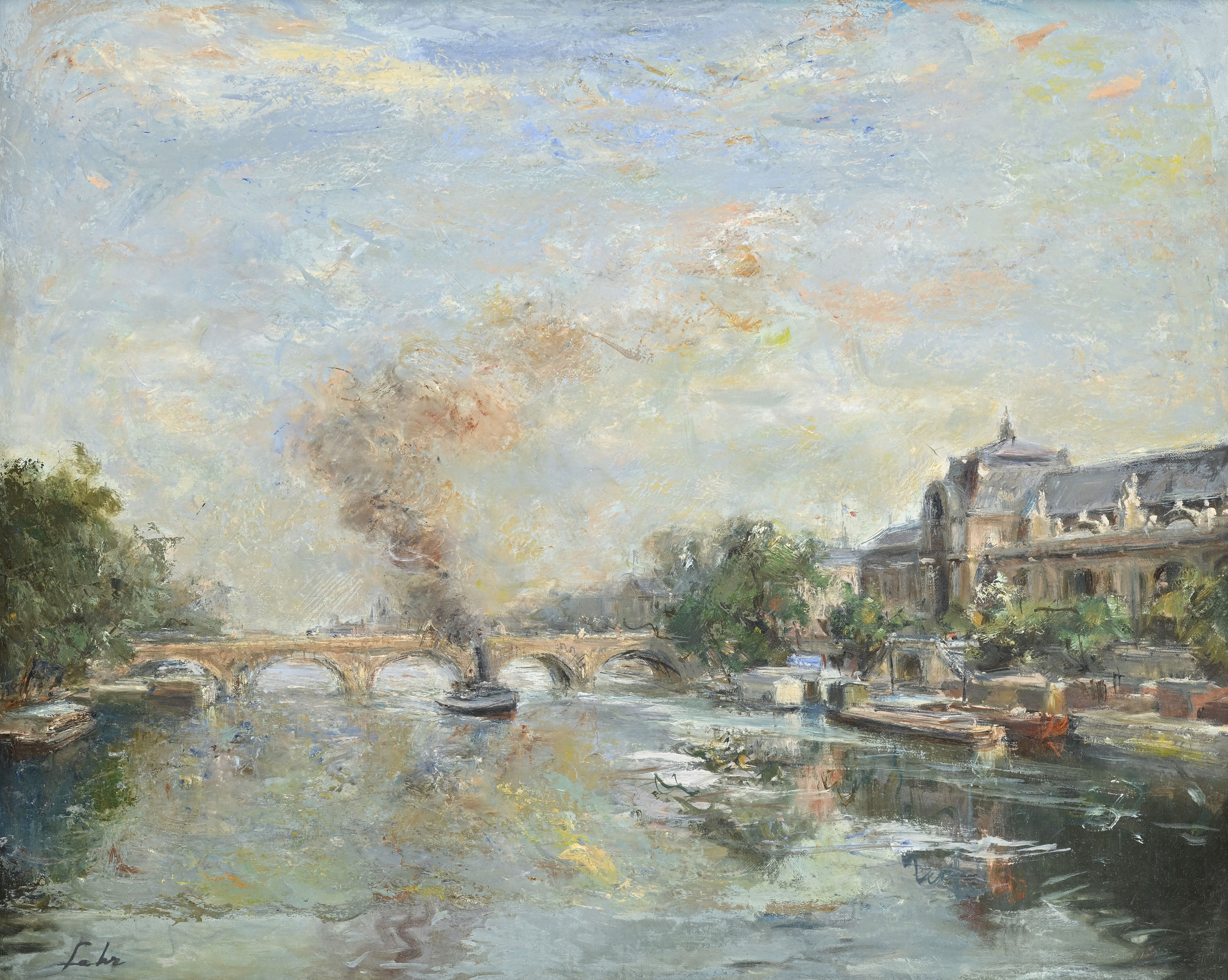 Henri Fehr (1890-1974) , Vue de la Gare d'Orsay et… | Piguet