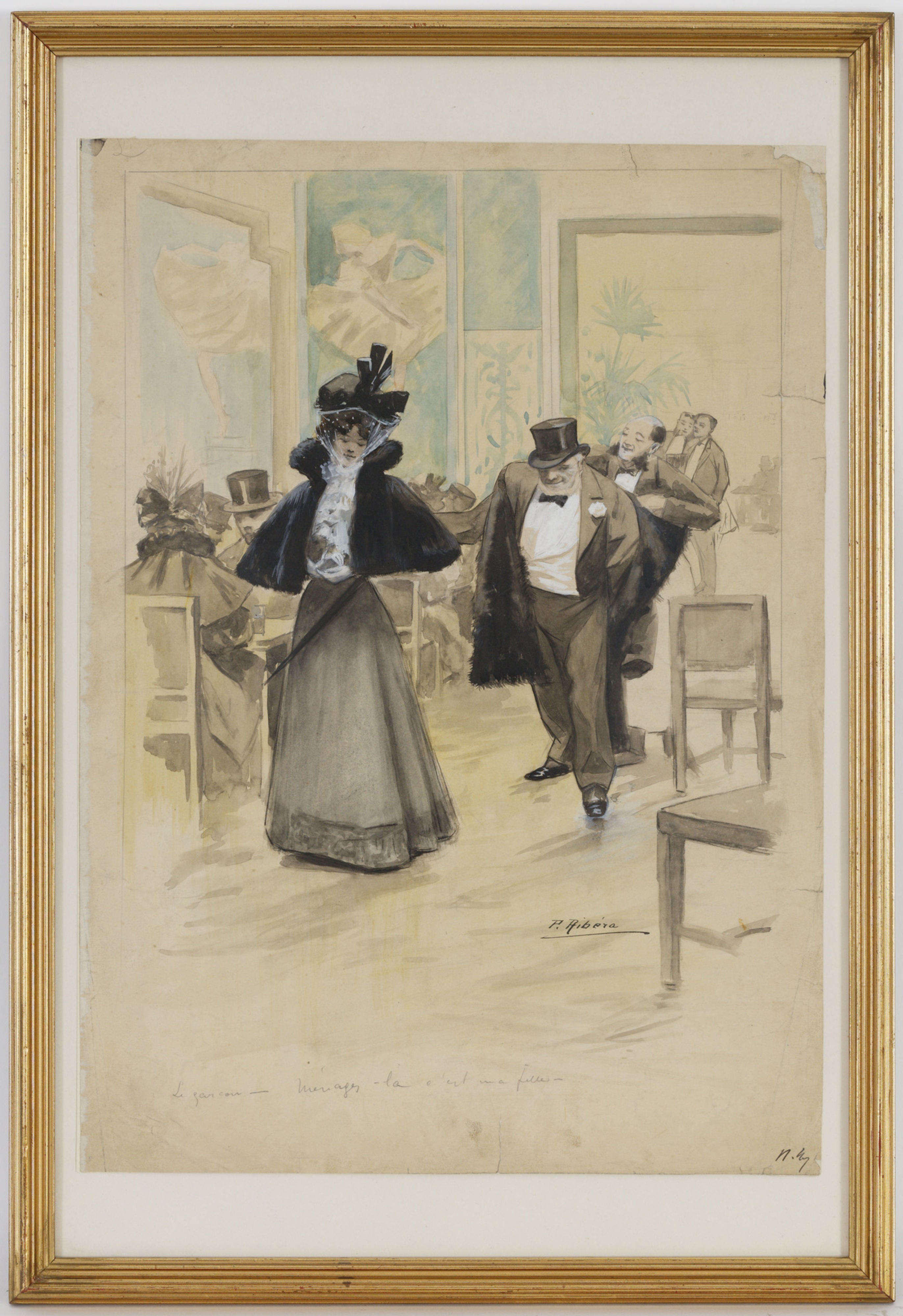 Pedro Ribéra (1867-1949) , " Ménage-là, c'est ma… | Piguet