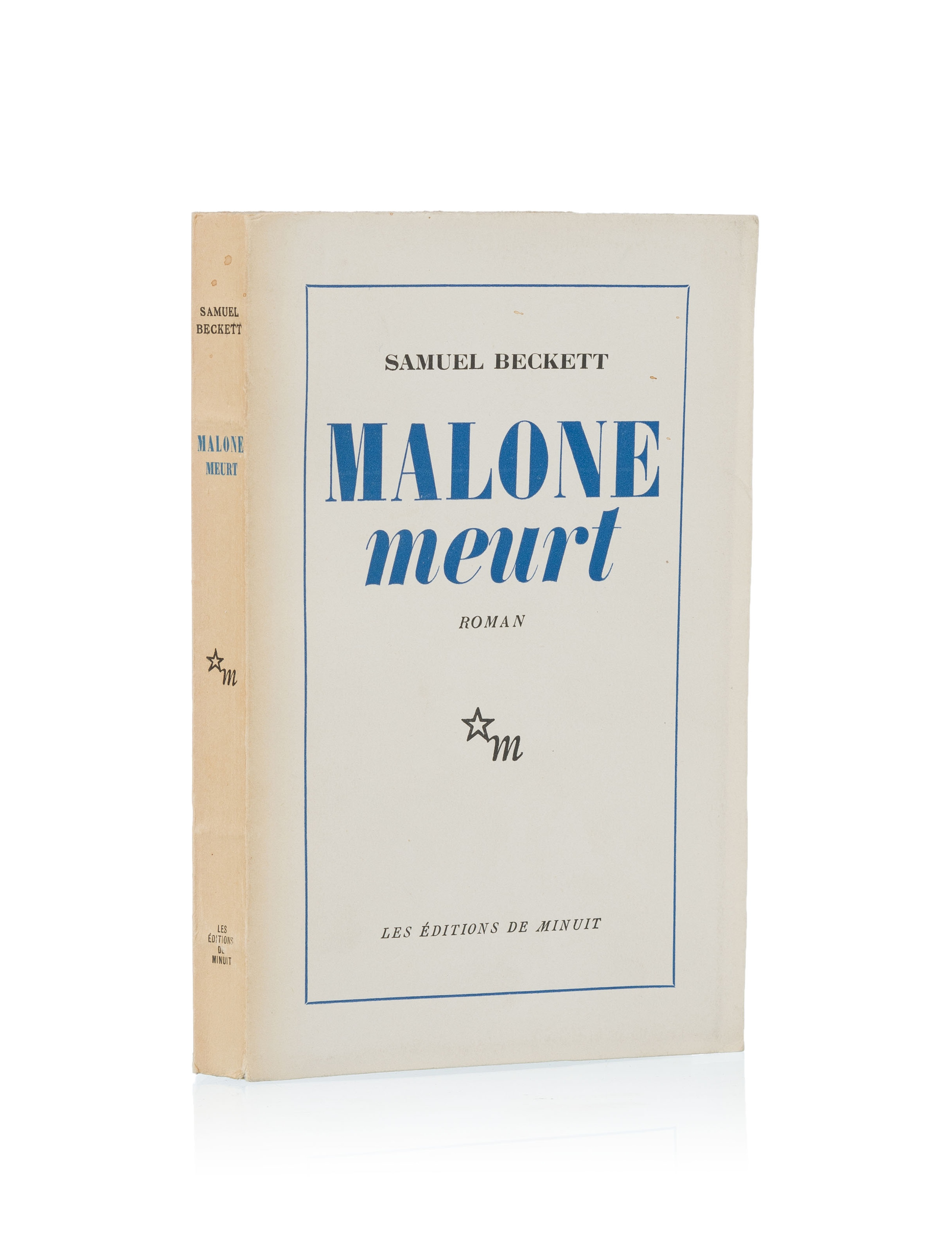 BECKETT (Samuel). Malone meurt. Paris, Les… | Piguet