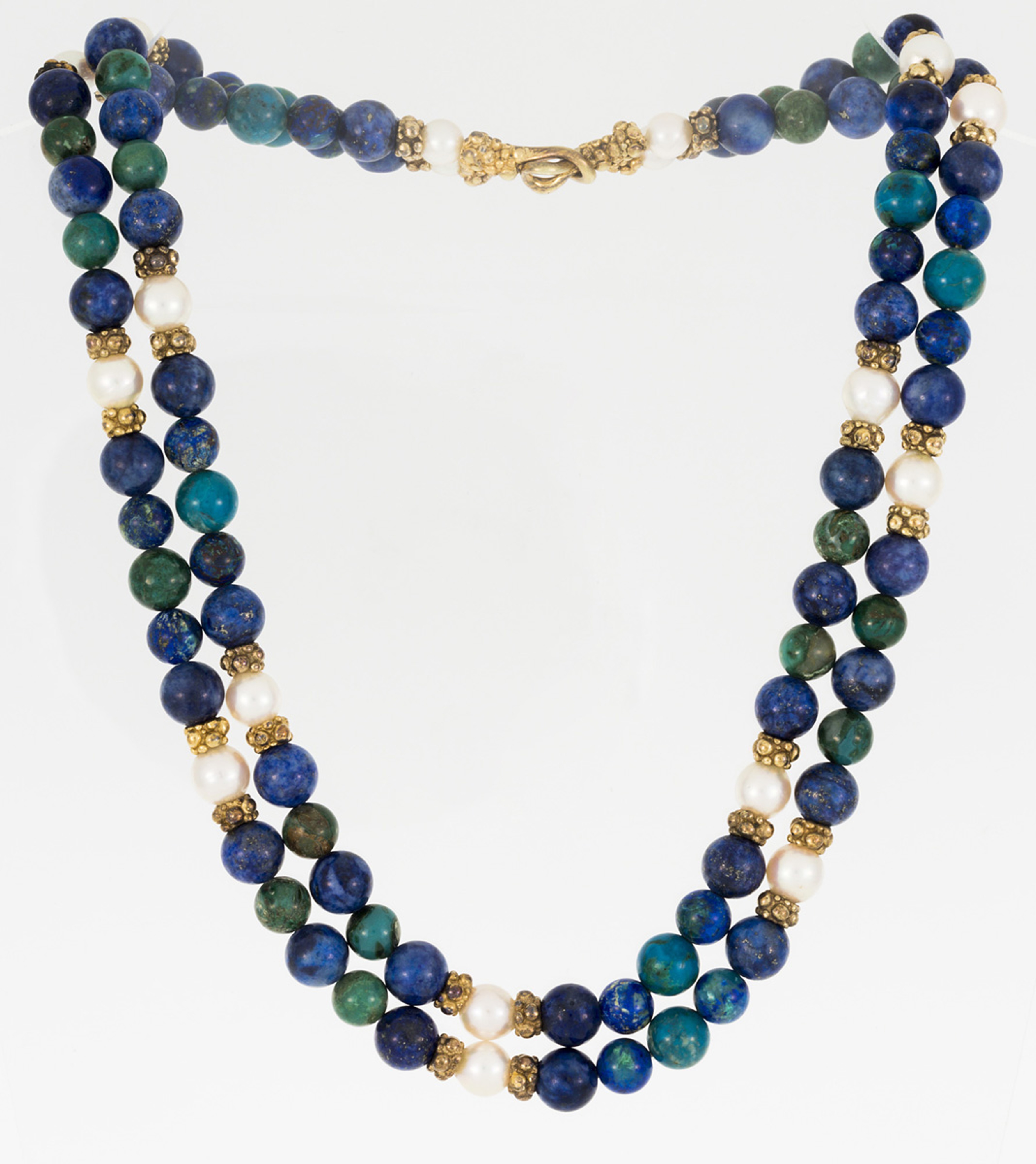 Gilbert Albert, collier en vermeil serti de billes… | Piguet