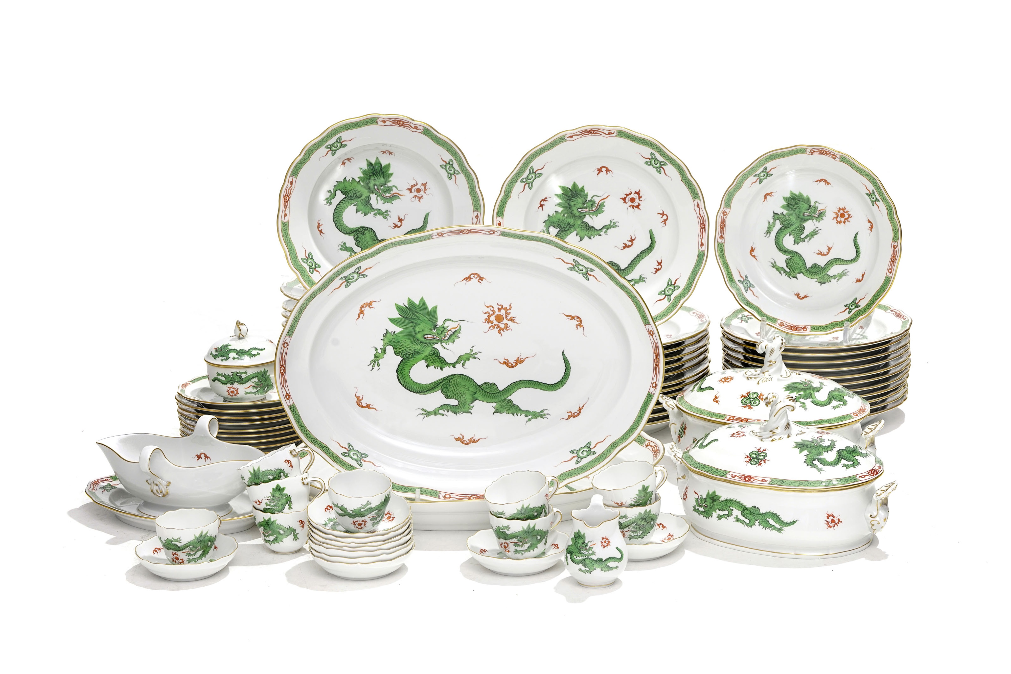 Service à dîner en porcelaine de Meissen, modèle à… | Piguet