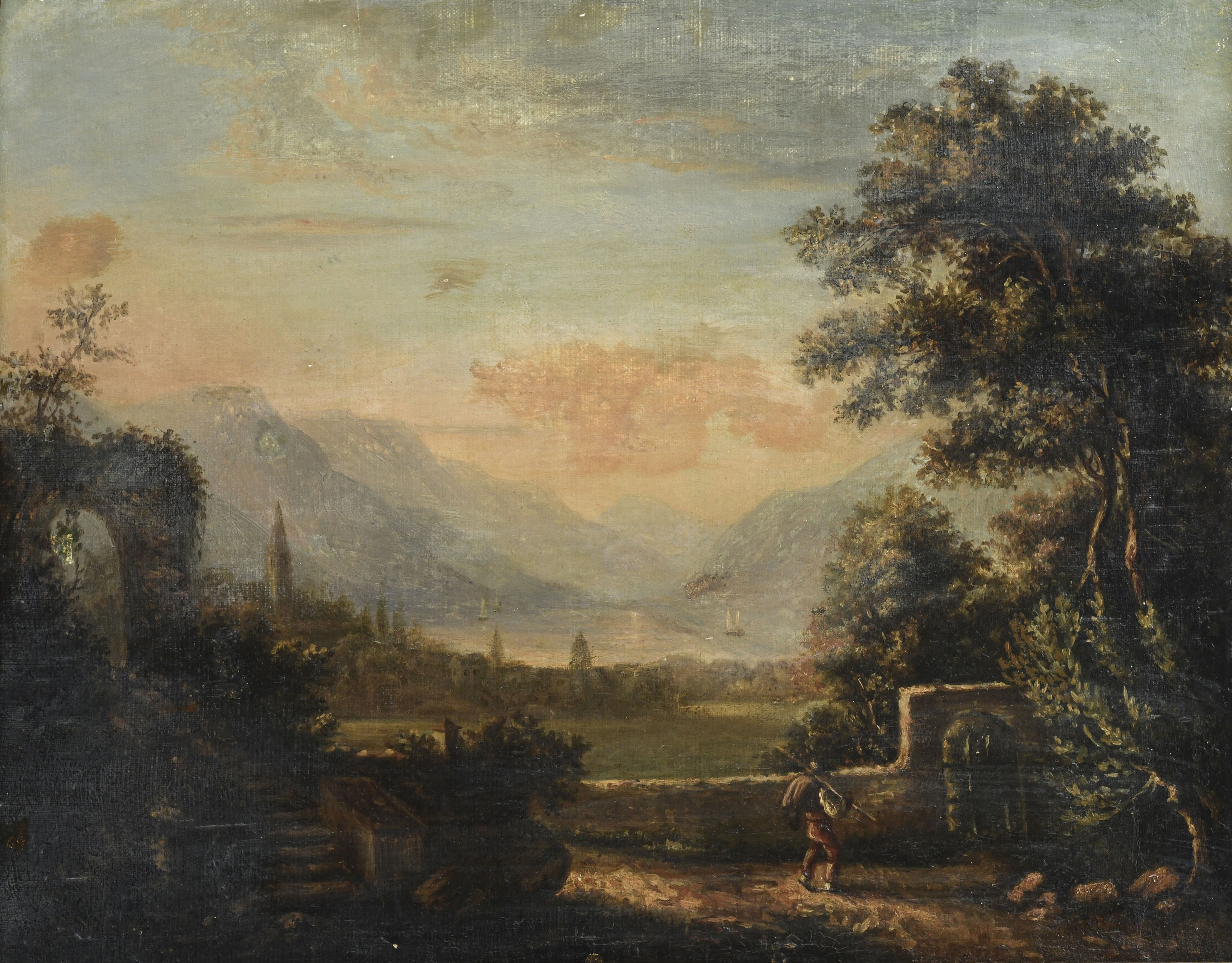 Ecole suisse du XIXe s. , Vue du Léman depuis… | Piguet