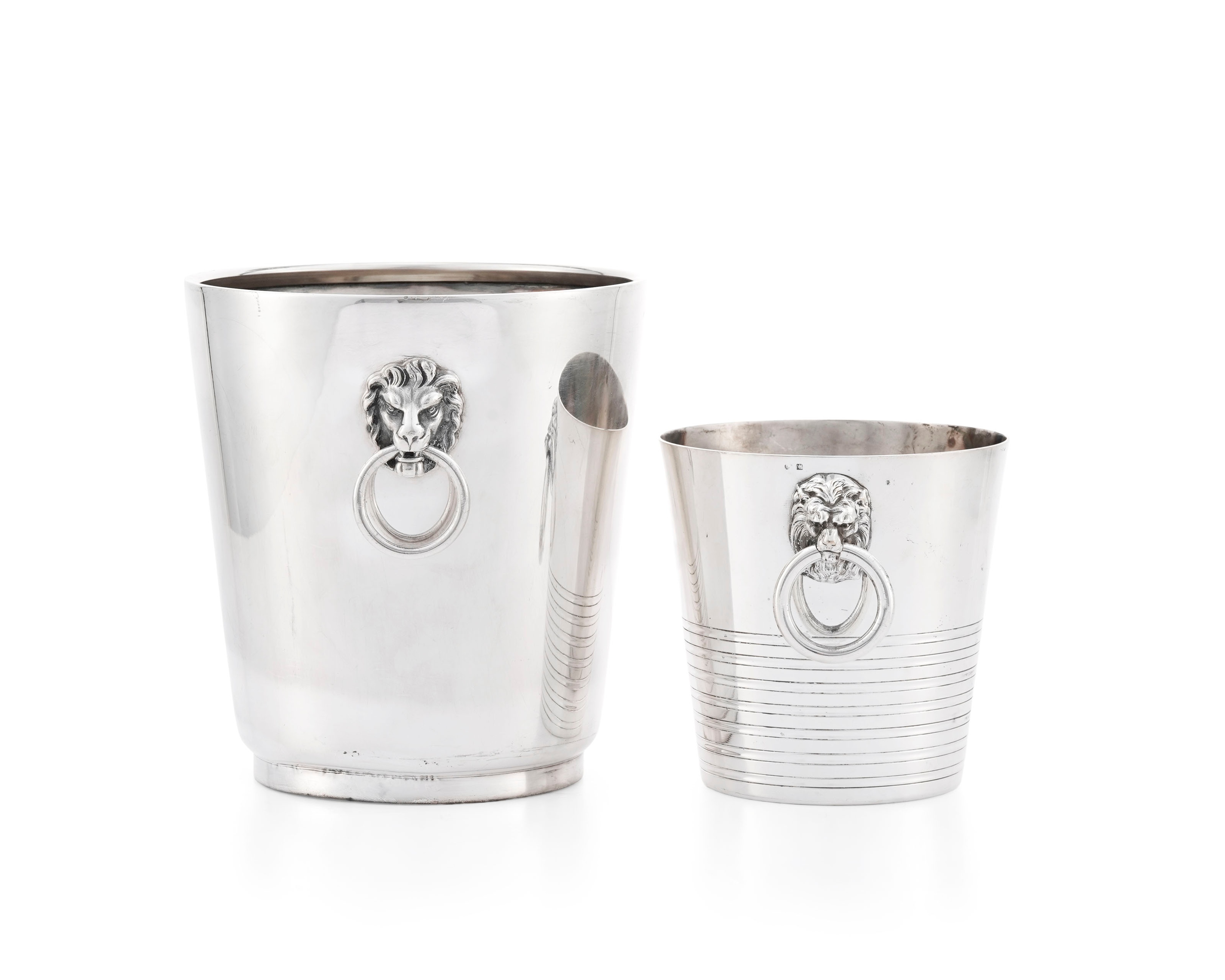 Ensemble d'1 seau à glace et 1 seau à bouteille en… | Piguet