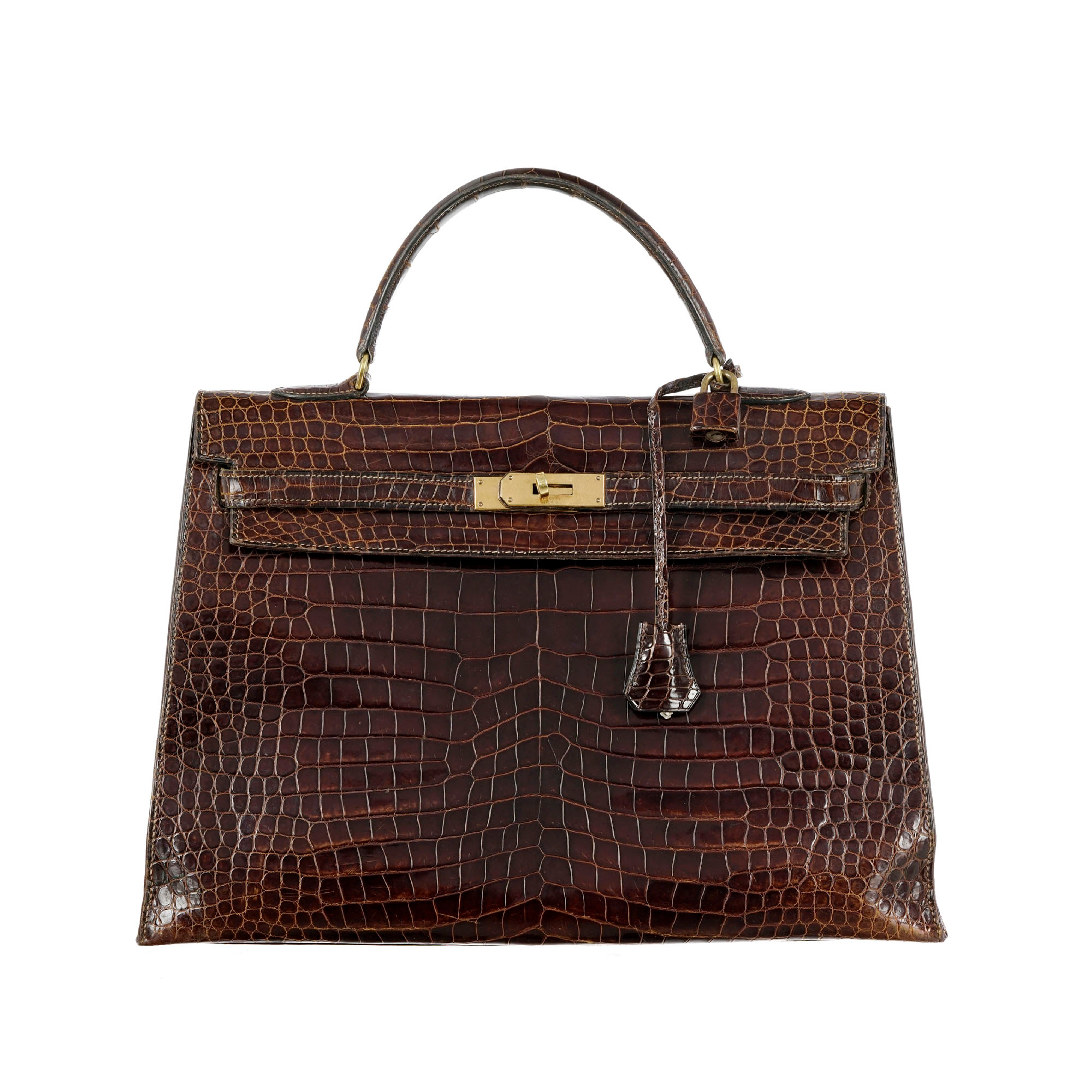 Hermès, sac Kelly 35 sellier en crocodile porosus… | Piguet
