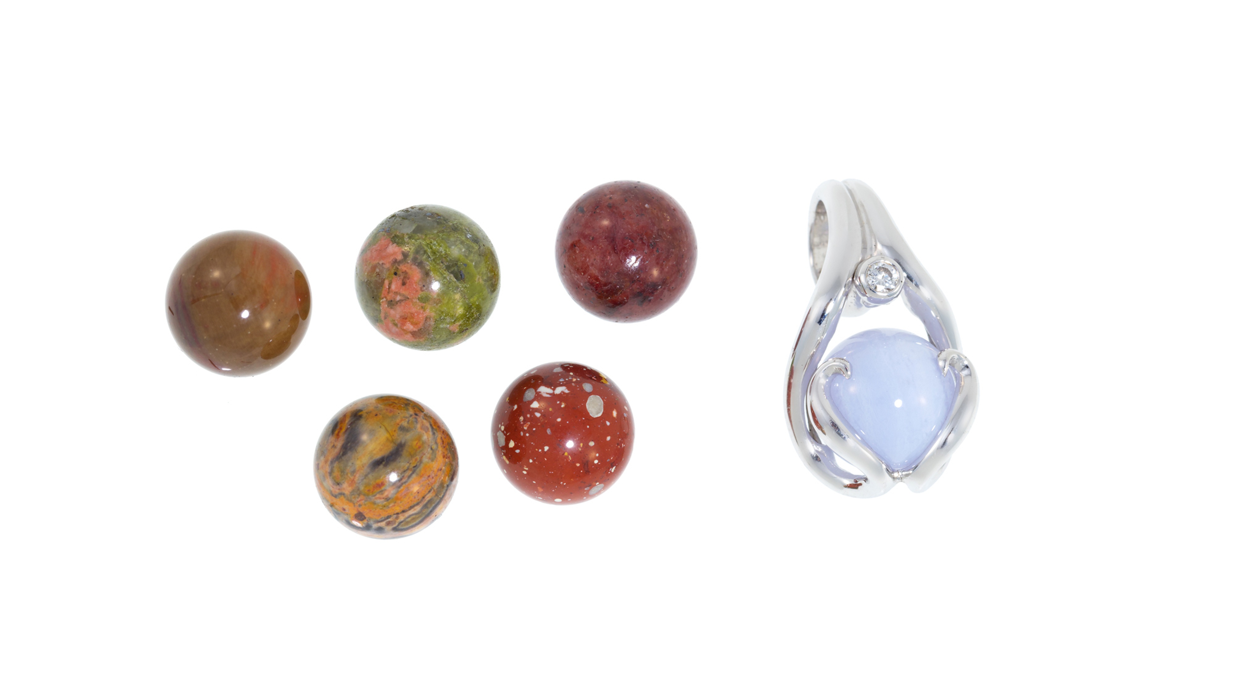 Gilbert Albert, pendentif or gris 750 serti d'un… | Piguet