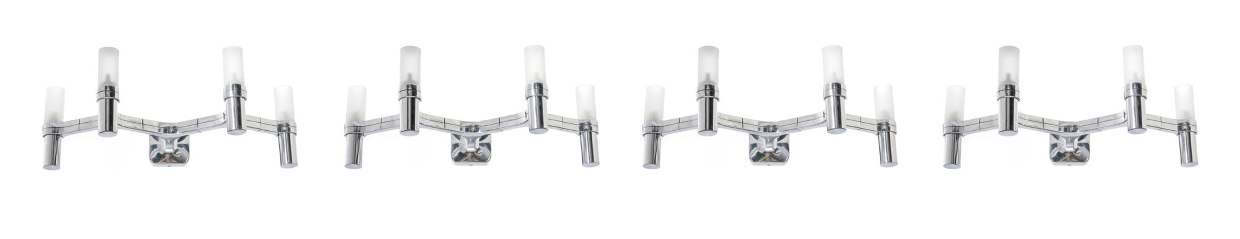 Suite de 4 appliques Crown par Markus Jehs (1965)… | Piguet