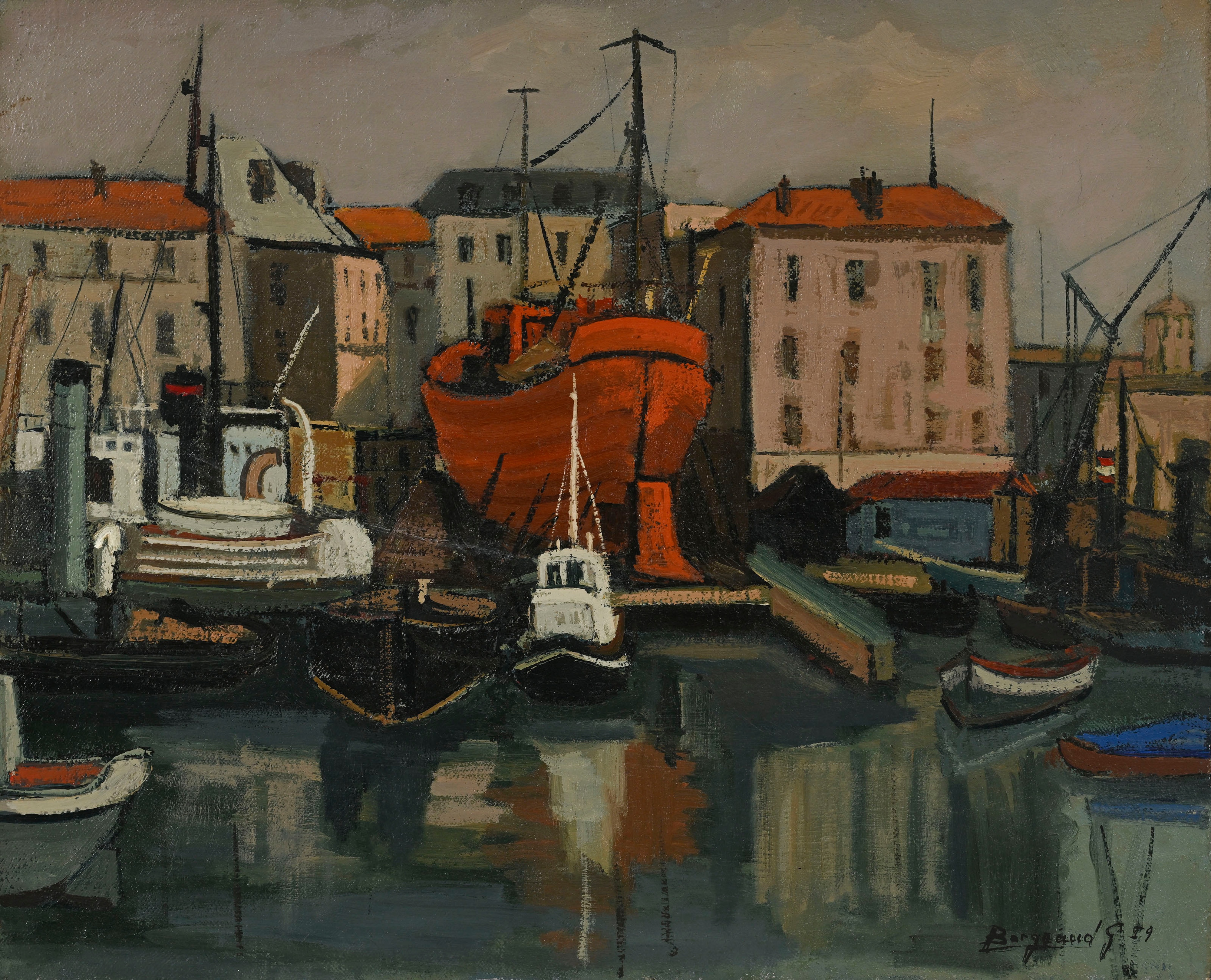 Georges Borgeaud (1914-1998), " Port de Savone ",… | Piguet